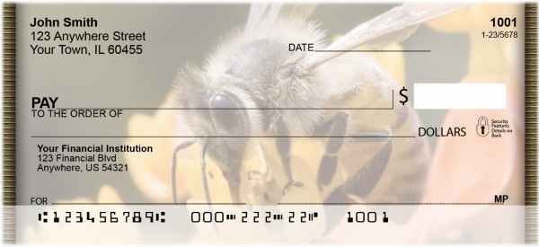 Bees And Blooms Personal Checks