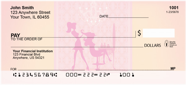 Girly Stylin' Personal Checks