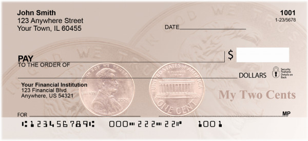 My Two Cents Personal Checks